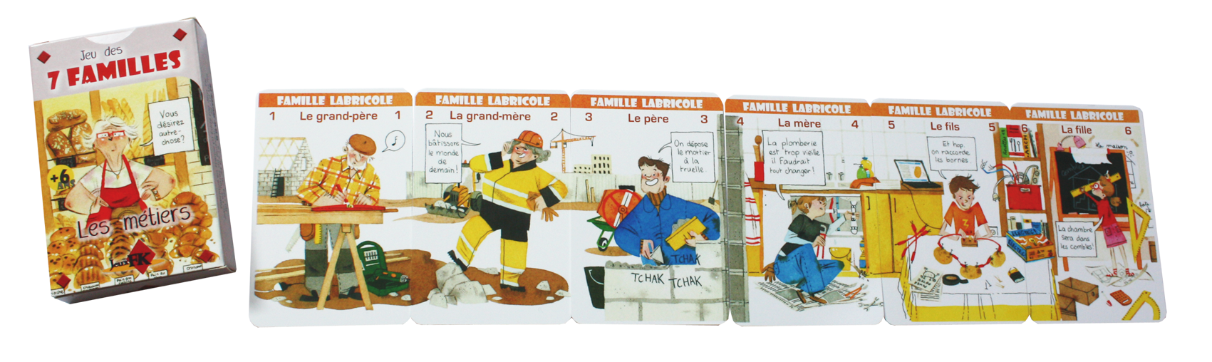 Jeu des 7 familles : les Métiers (2014) - Jeu de société - Tric Trac